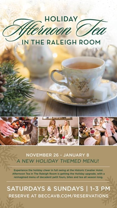 Holiday High Tea in the Raleigh Room Event - Virginia Beach, VA